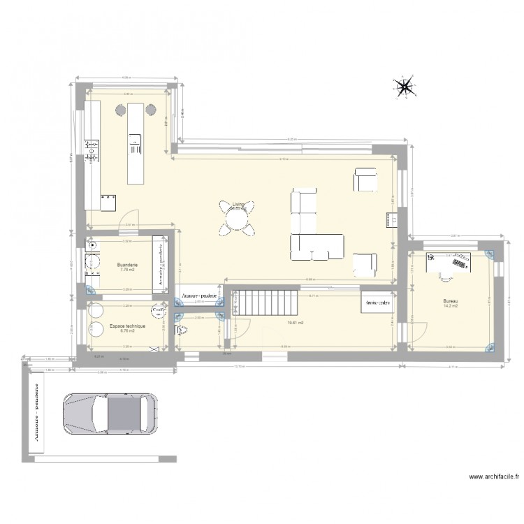Home V3 - Plan dessiné par Archi-Ohey