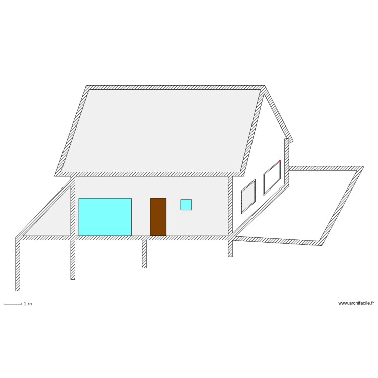 Plan – pignon droit perpec – Par jprog ️ | ArchiFacile