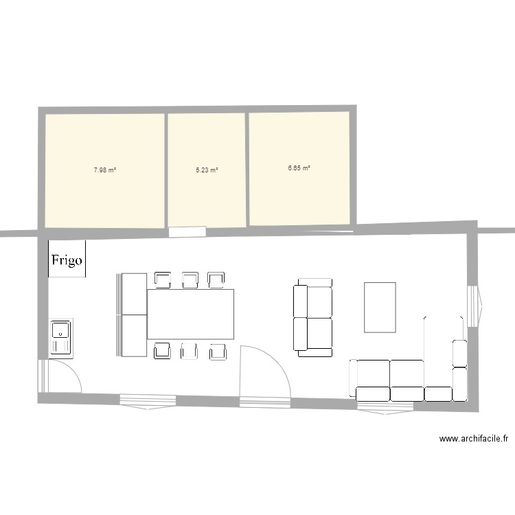 Mad - Plan 3 pièces 20 m2 dessiné par Germain R