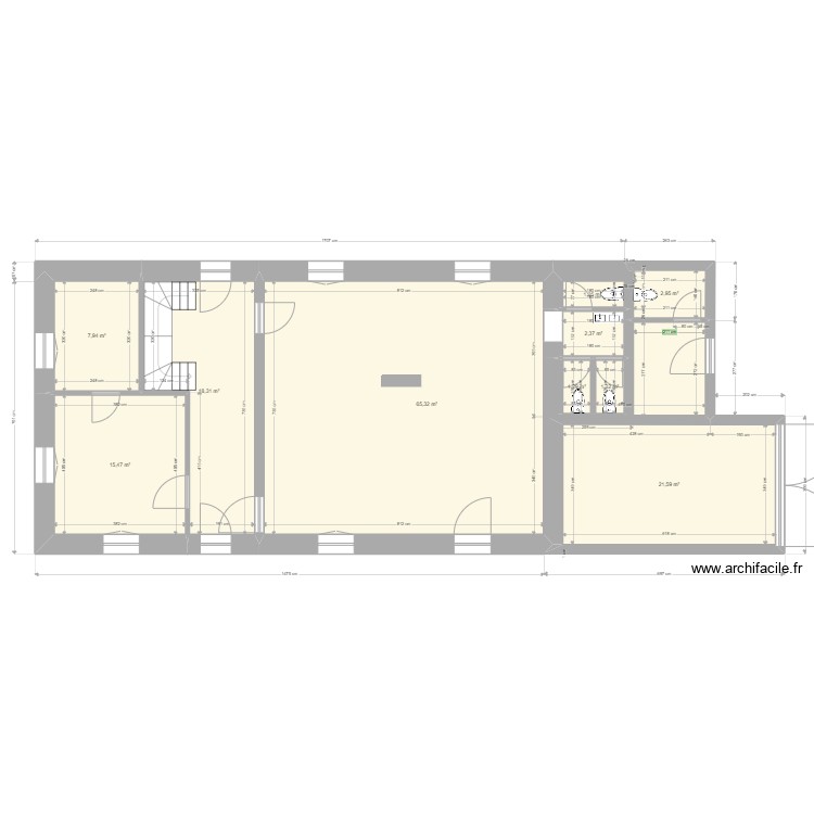Plan – Bâtiment 1 – Par PlanBât ️ | ArchiFacile