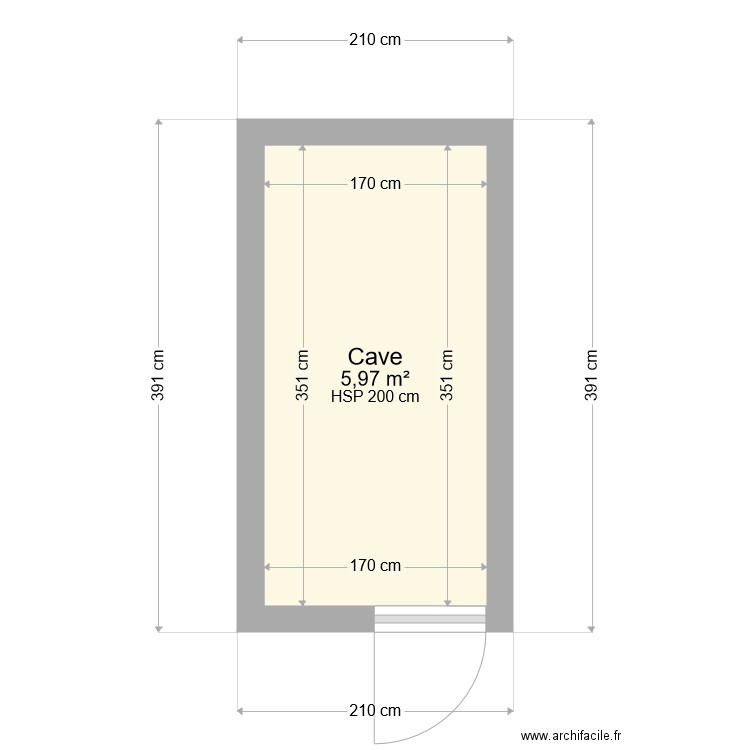 Cave - Plan dessiné par laurentamiens