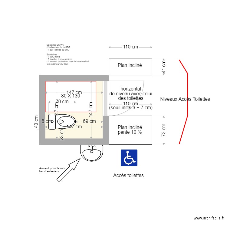 WC HAND ST PIERRE - Plan dessiné par dc50vifm