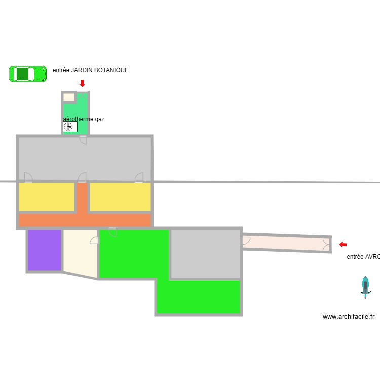 jardin botanique - Plan dessiné par cantineauy