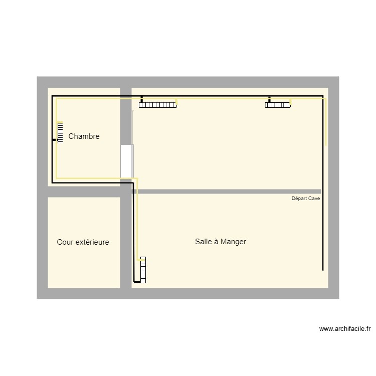Chauffage maison - Plan dessiné par JMBOULANT