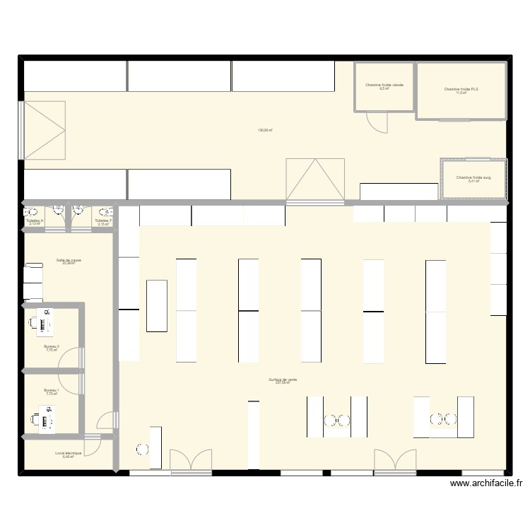 carrefour city - Plan dessiné par Lukalash