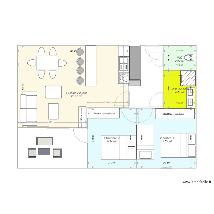 Labenne - Plan dessiné par cloclo11