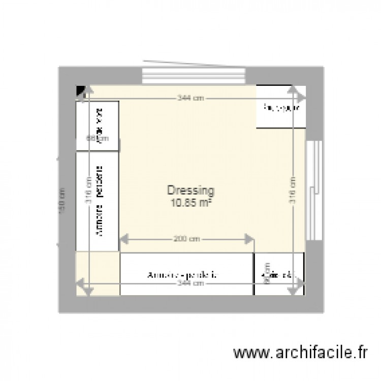 Dressing - Plan dessiné par pmozin