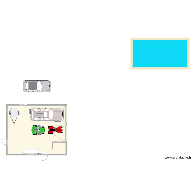 garage 50m2 - Plan 1 pièce 60 m2 dessiné par naturel82