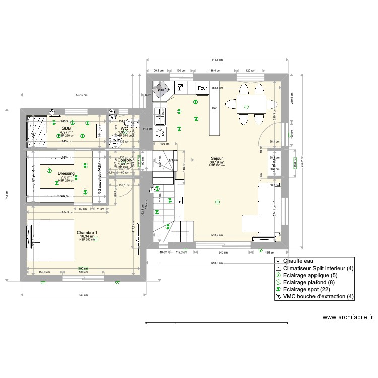 Plan archi - Plan 10 pièces 107 m2 dessiné par juliaguerilla