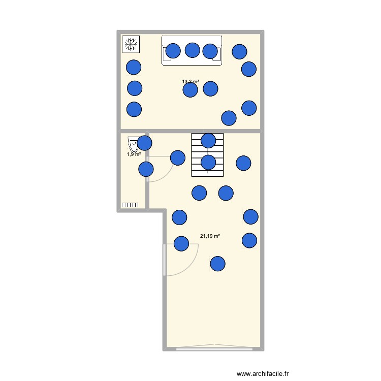 BOURDELLE 2025 - Plan 3 pièces 36 m2 dessiné par Rara1955