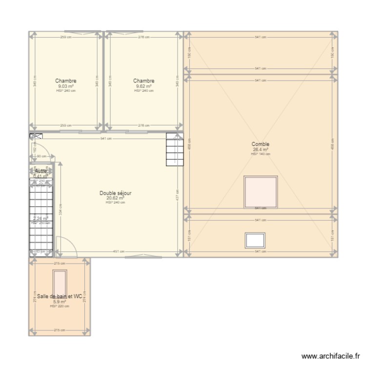 location f3 d - Plan dessiné par alpino