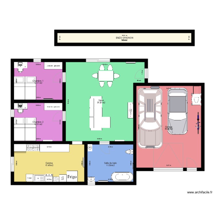 Enzo - Plan dessiné par Enzo78250