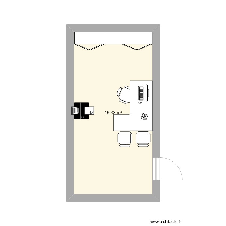 Bureau - Plan dessiné par mawa11