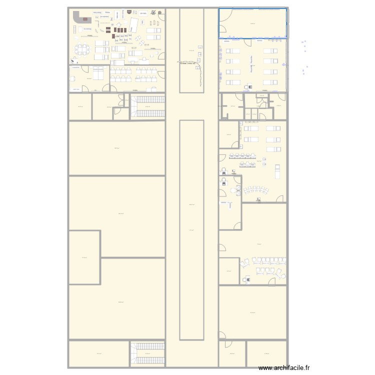 Lycée - Plan 95 pièces 2933 m2 dessiné par cdtcamus