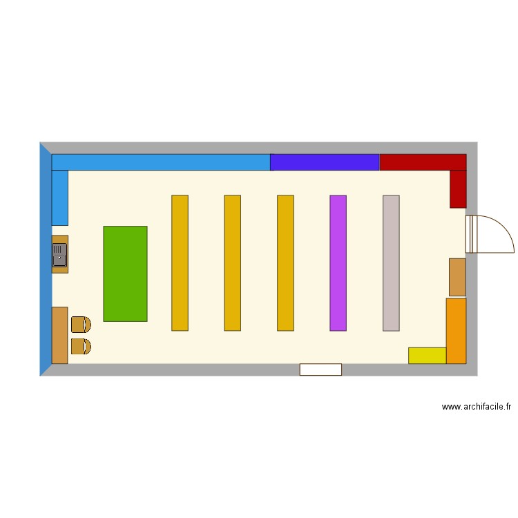 Plan magasin carrefour - Plan dessiné par Emi295_