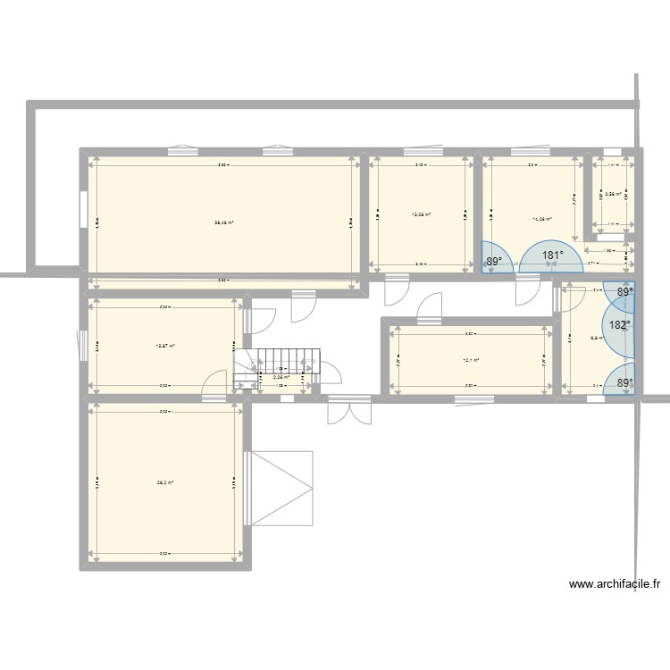 maison temsamane 2022 - Plan dessiné par imnou