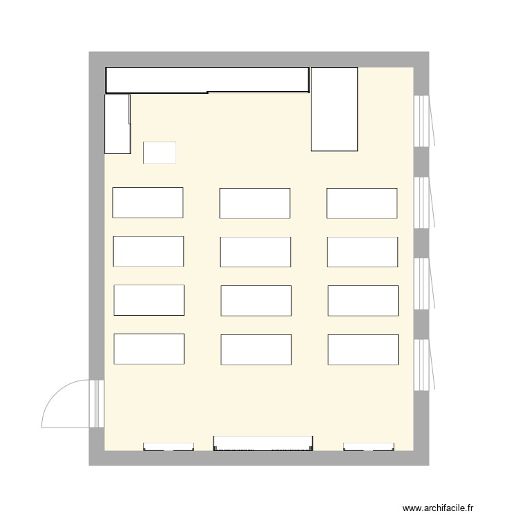 Plan De La Classe Plan Dessiné Par Mggc 9684