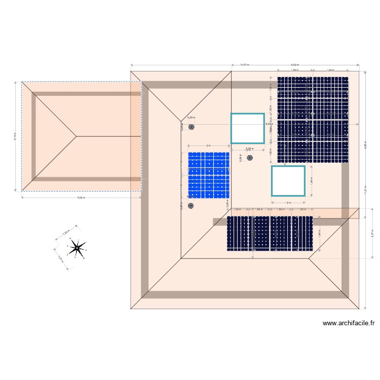 Toiture v0 - Plan dessiné par MatDag33