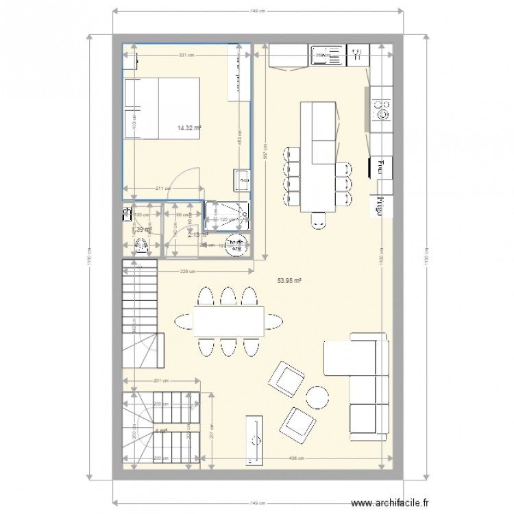 Plan Rdc - Plan dessiné par owen1709