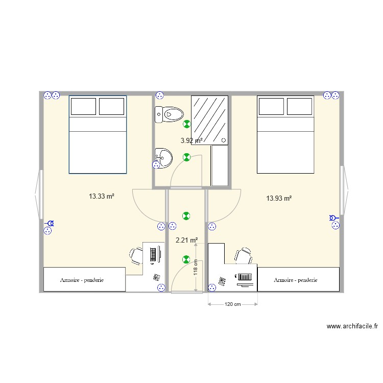 1 extention - Plan dessiné par albane21430