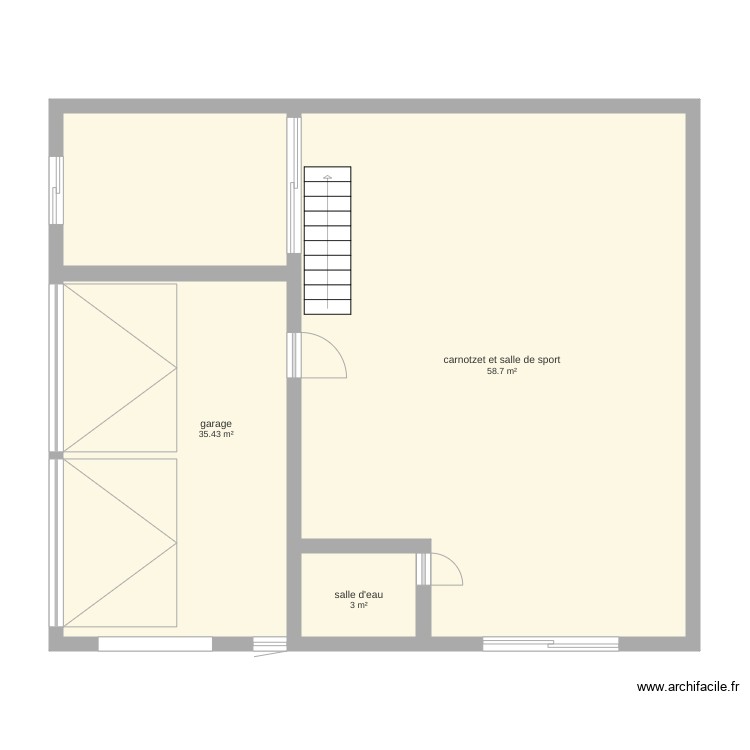 Plan – sous sol – Par ludo1602 ️ | ArchiFacile