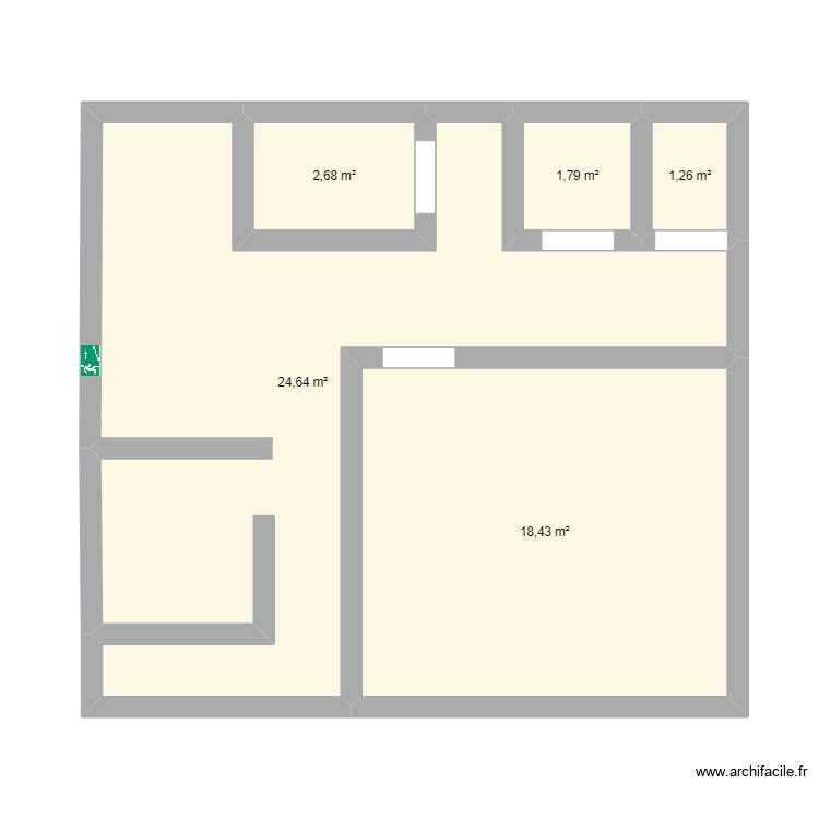 Réserve magasin carrefour city - Plan dessiné par clementrindel01