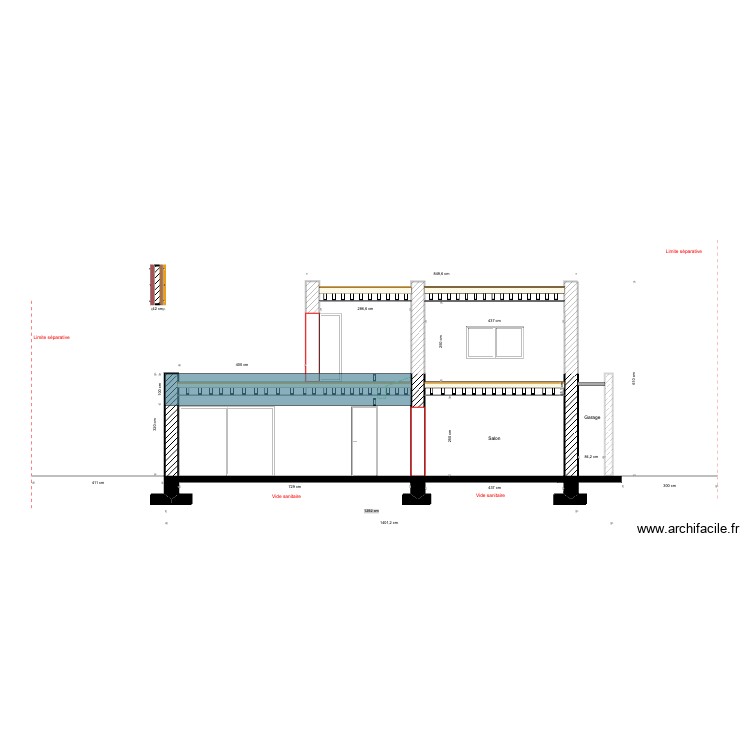 coupeB-cr - Plan dessiné par CamilleRaluca3