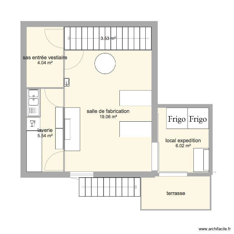 Plan – fromagerie – Par YoannIser38 ️ | ArchiFacile