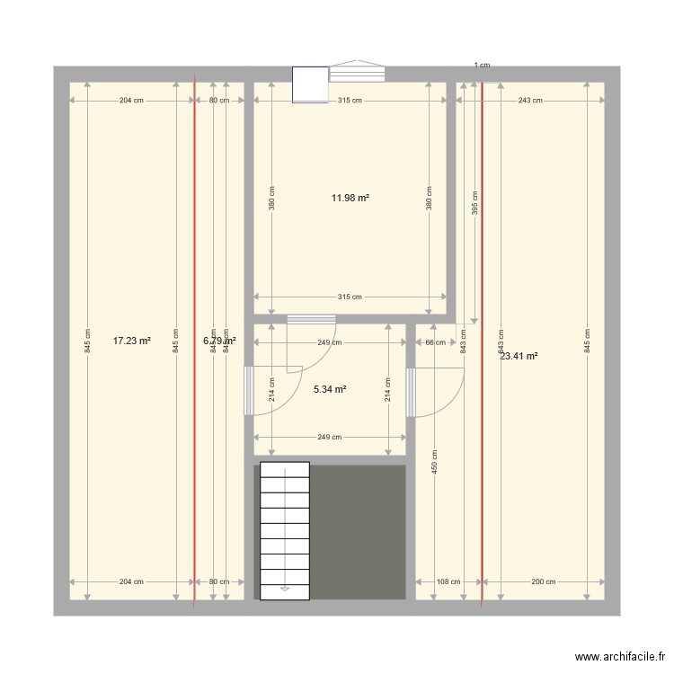 combles jimmily avant - Plan dessiné par jimmily