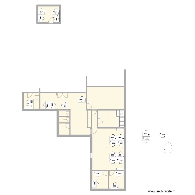 Locaux com - Plan dessiné par Varoten