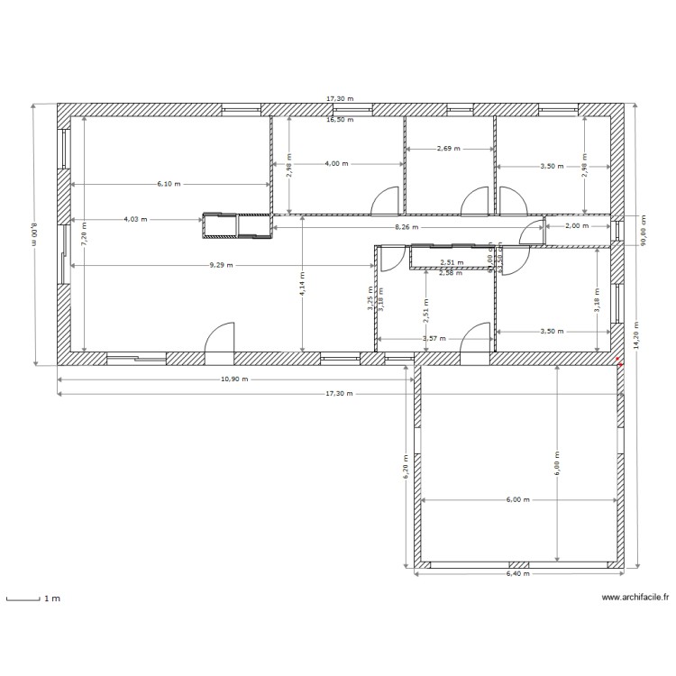 Plan – ESSAI MUR 20 – Par liongar ️ | ArchiFacile