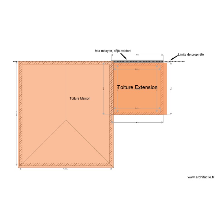 Plan – Vue des toitures – Par faridh57 ️ | ArchiFacile