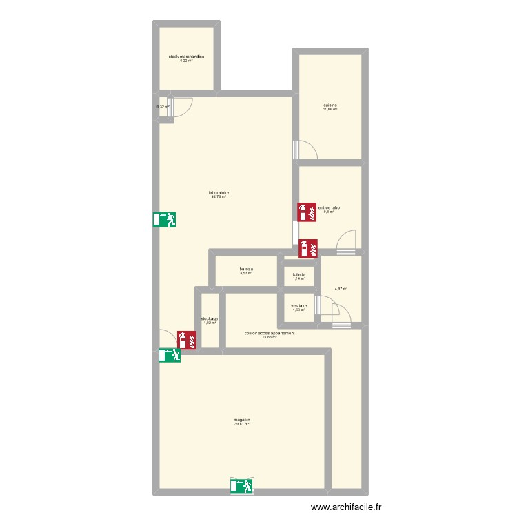 Plan – local – Par 3choco ️ | ArchiFacile