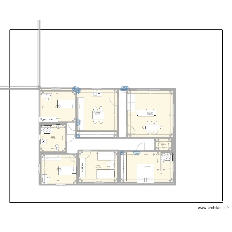 TERRAIN - Plan dessiné par YIGIT45