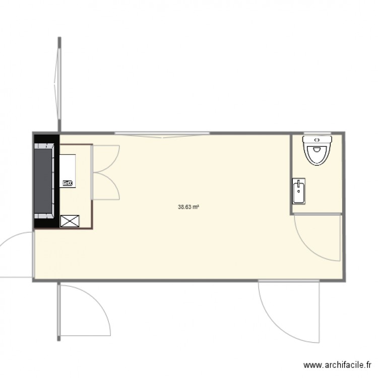 porte1e - Plan dessiné par logme