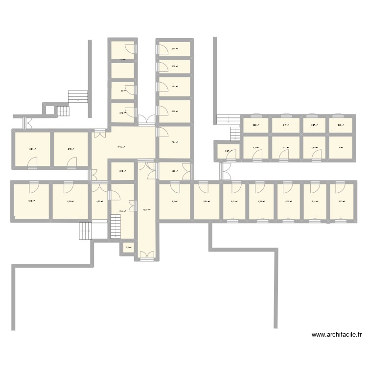bloc central R0 - Plan dessiné par KAISHENTAT
