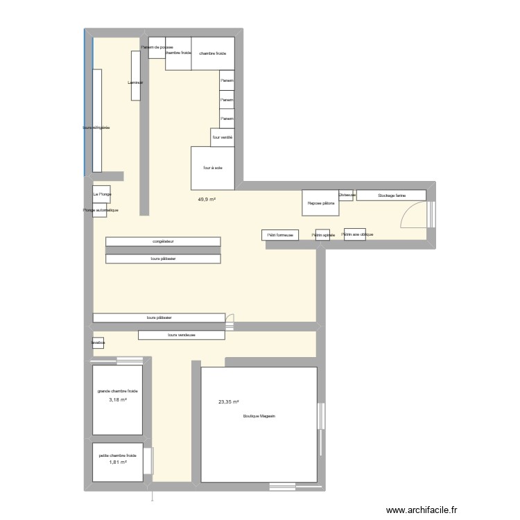 bp bou - Plan 2 pièces 53 m2 dessiné par enzo86190