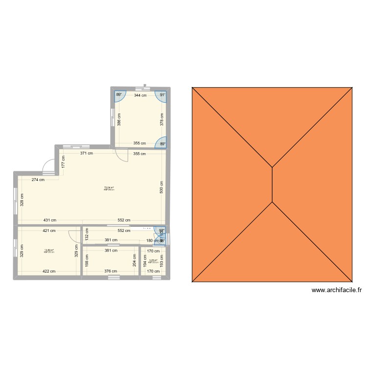maison saint pierre 2 - Plan dessiné par LALINDE