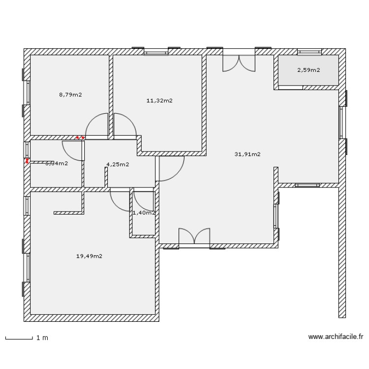 Plan – type f4 mb4 – Par danilo ️ | ArchiFacile