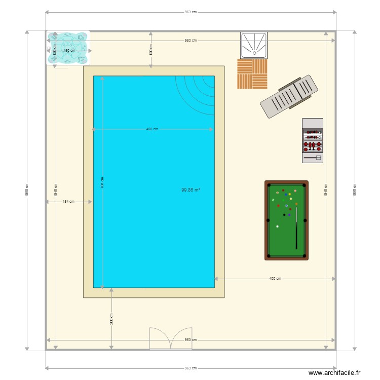 piscine 2 - Plan dessiné par soso9177
