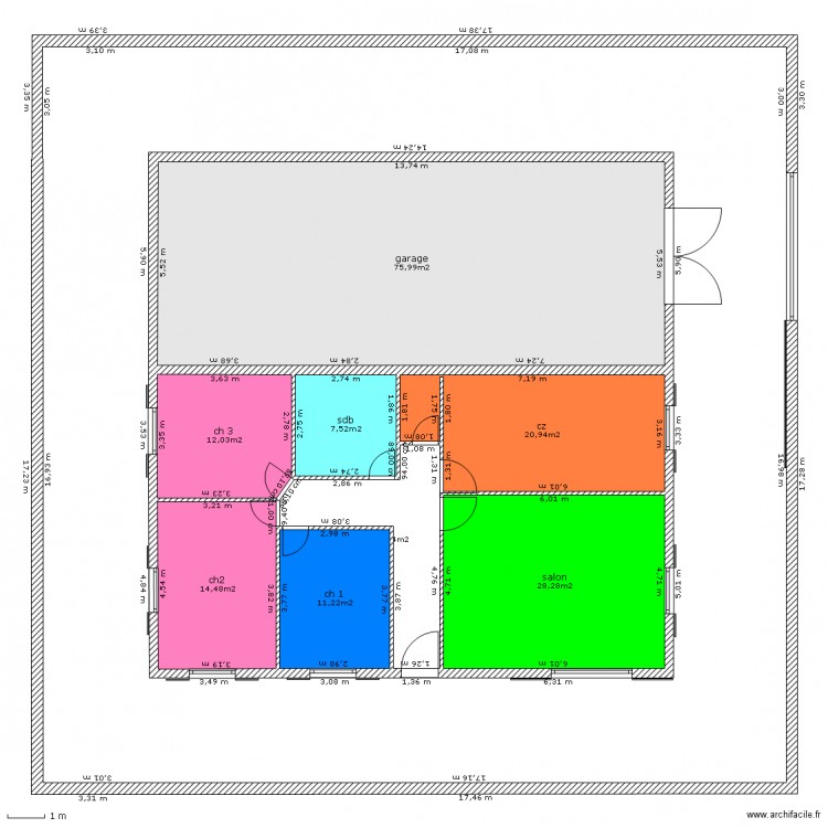 RDC VILLA KAYA - Plan dessiné par kayaaaa