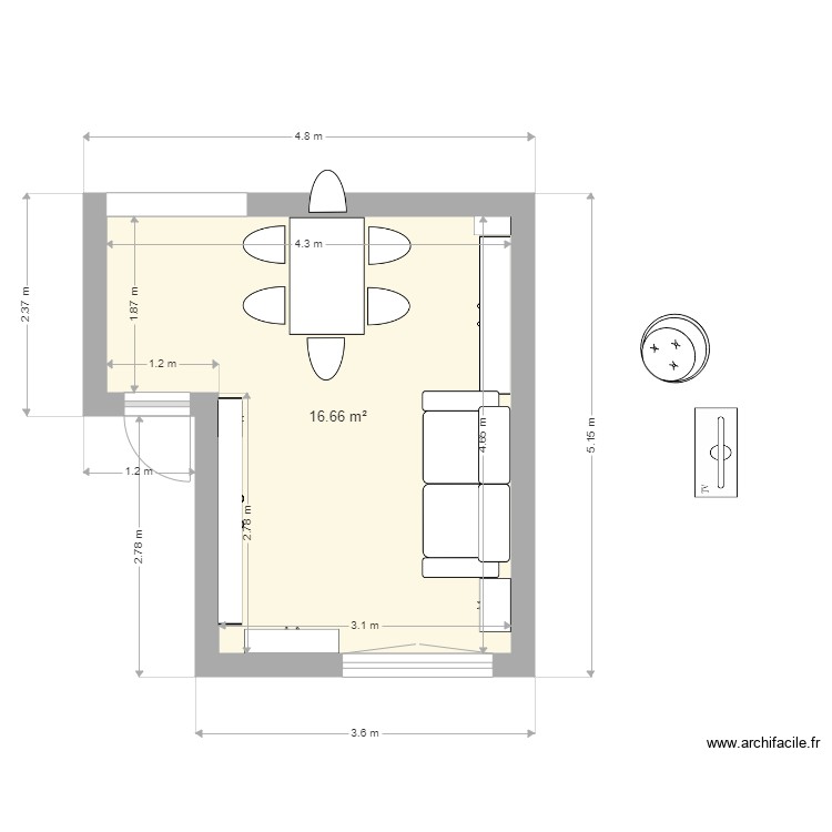 Plan – salotto JS – Par jen1392 ️ | ArchiFacile