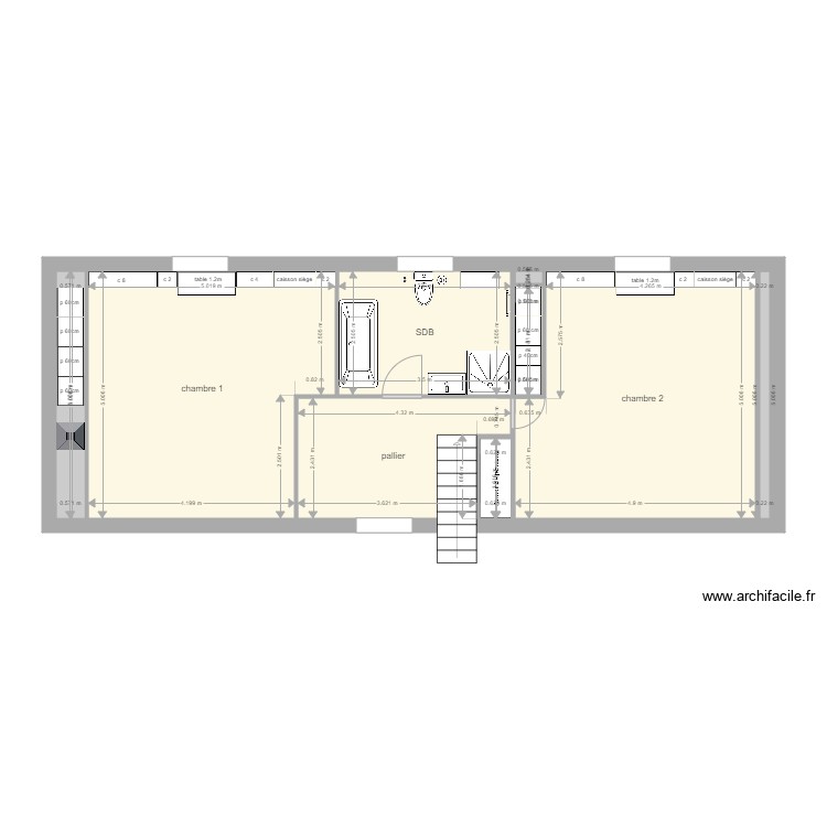 comble - Plan dessiné par julien1987
