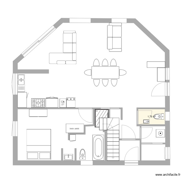Plan – LE TREPORT RDC – Par chquentin ️ | ArchiFacile