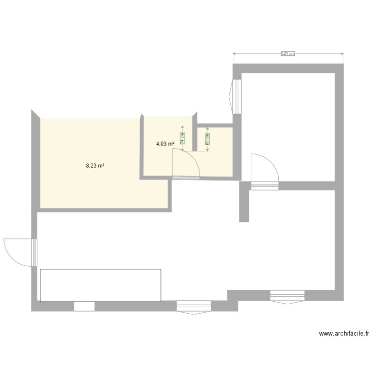 Nico Font Romeu - Plan 2 pièces 12 m2 dessiné par Mic73