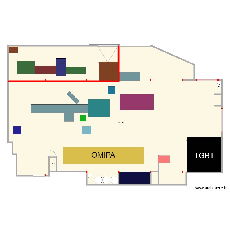 PLAN USINE APRES RESTRUCTURATION - Plan dessiné par orroz974