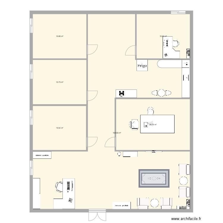 Plan de bureau - Plan dessiné par karengao