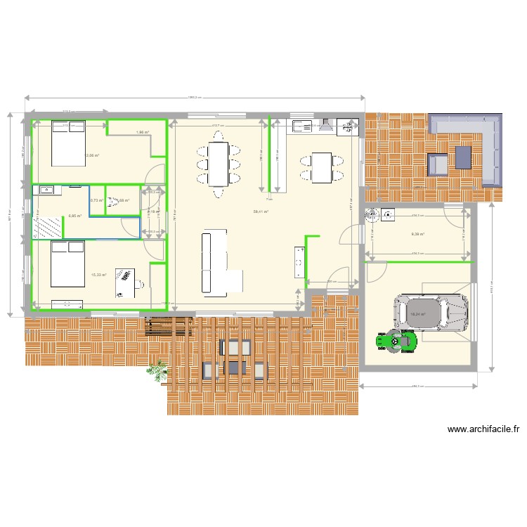 maison isabelle - Plan dessiné par lugreg