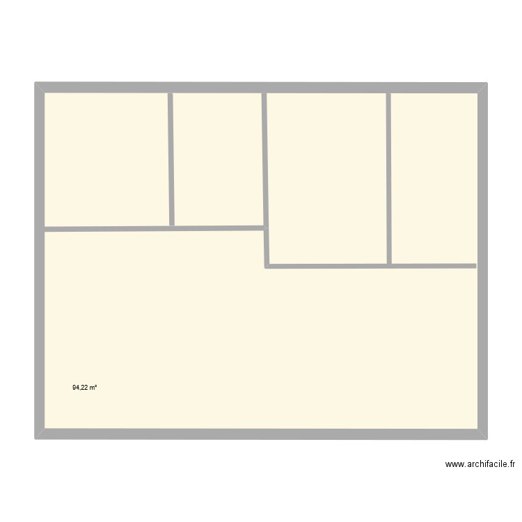 OB09 - Plan 1 pièce 94 m2 dessiné par OB09