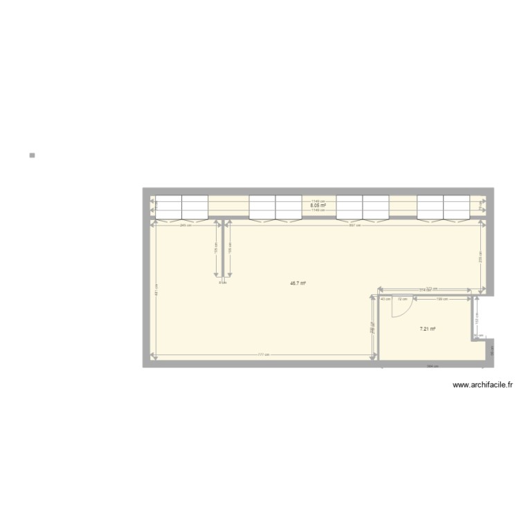 5ème étage placards - Plan dessiné par Boboa